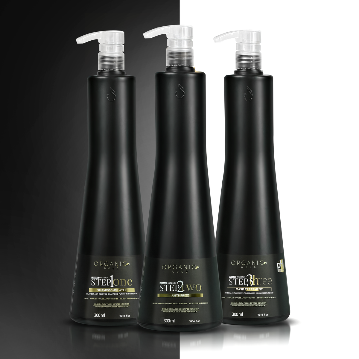 Kit Lissage Brésilien Step 1-2-3 | Lissage Pro – Organic Gold